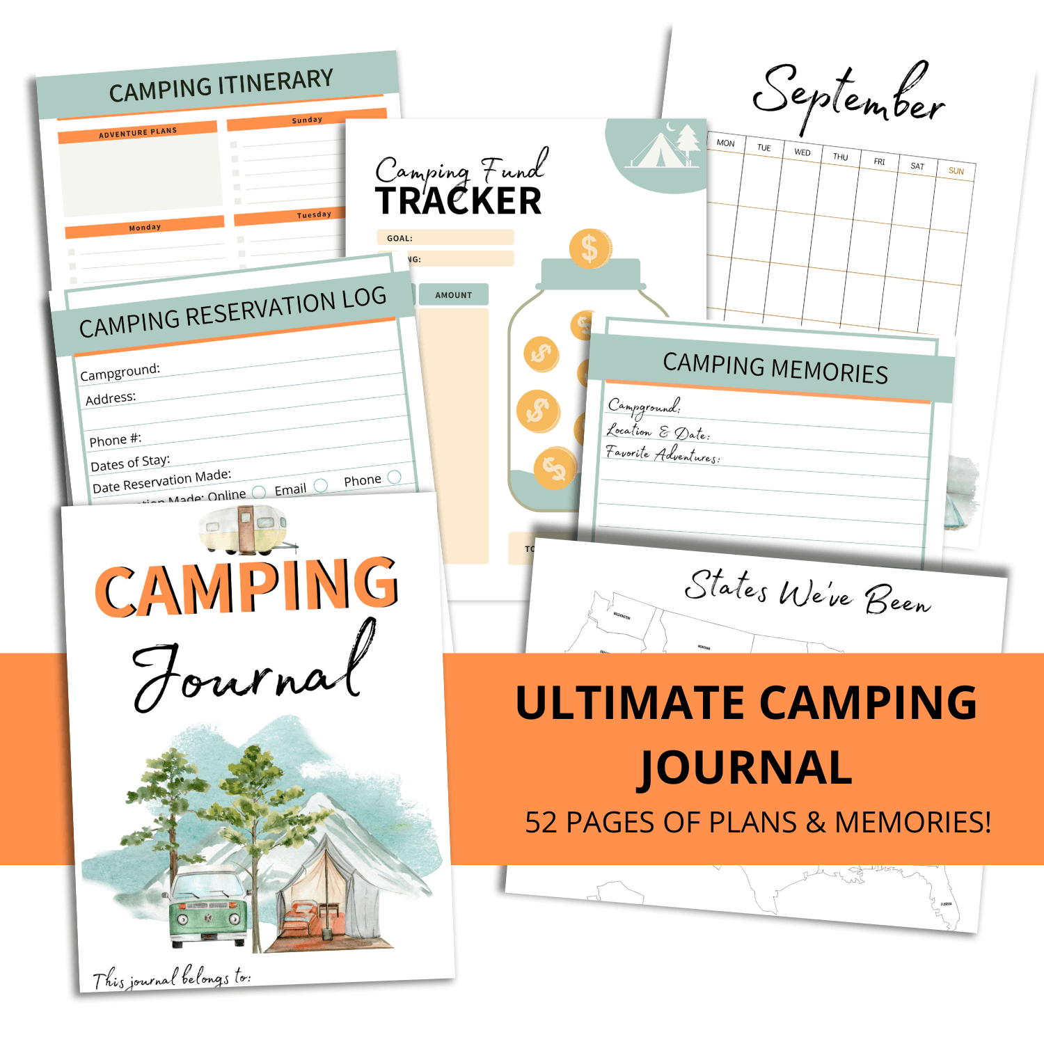 The Ultimate Camping Journal 50% off in cart now $13.50 – Embracing the ...